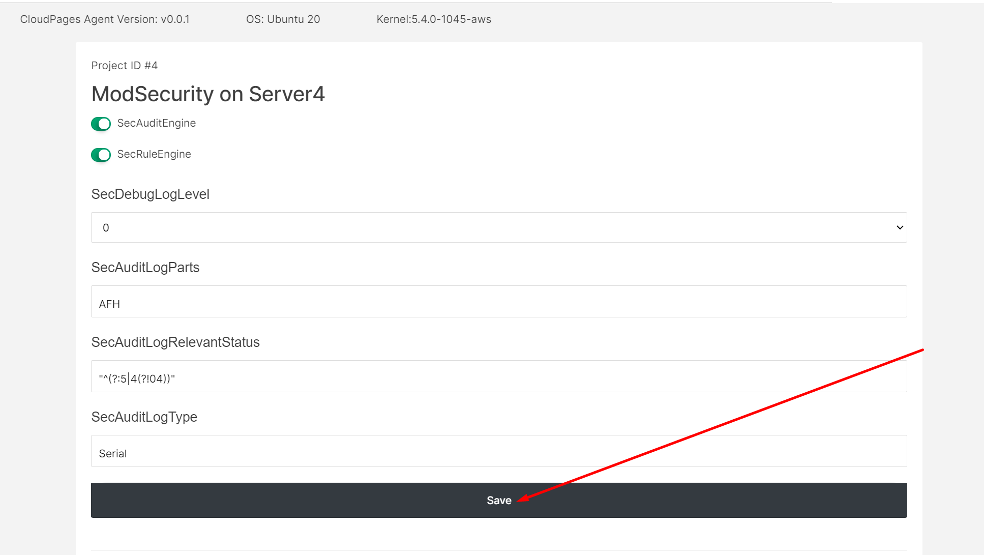 Install ModSecurity - CloudPages