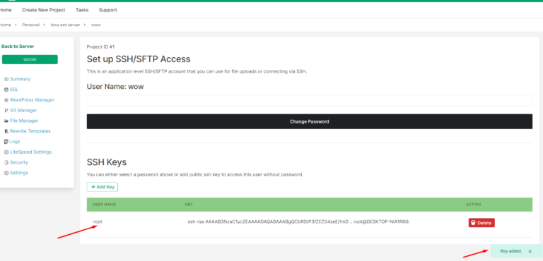 Configuring public key authentication with Bitvise SSH Client