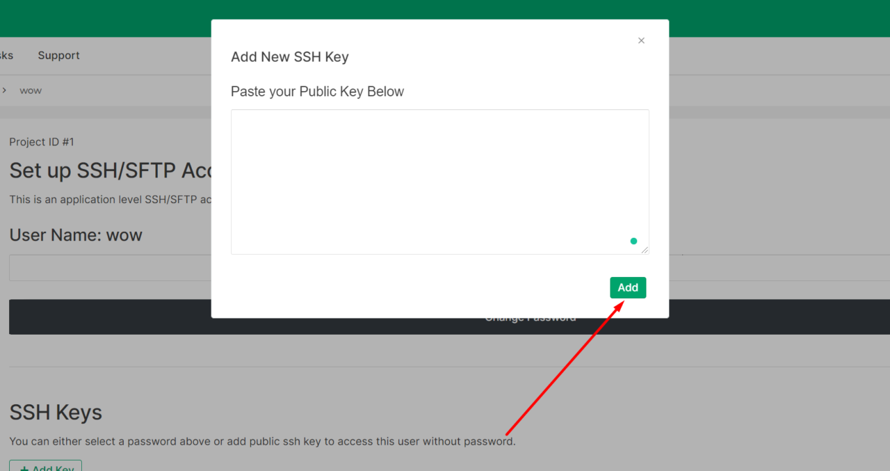 Configuring public key authentication with Bitvise SSH Client