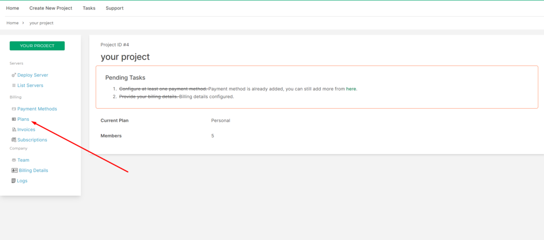 Change Plan - CloudPages
