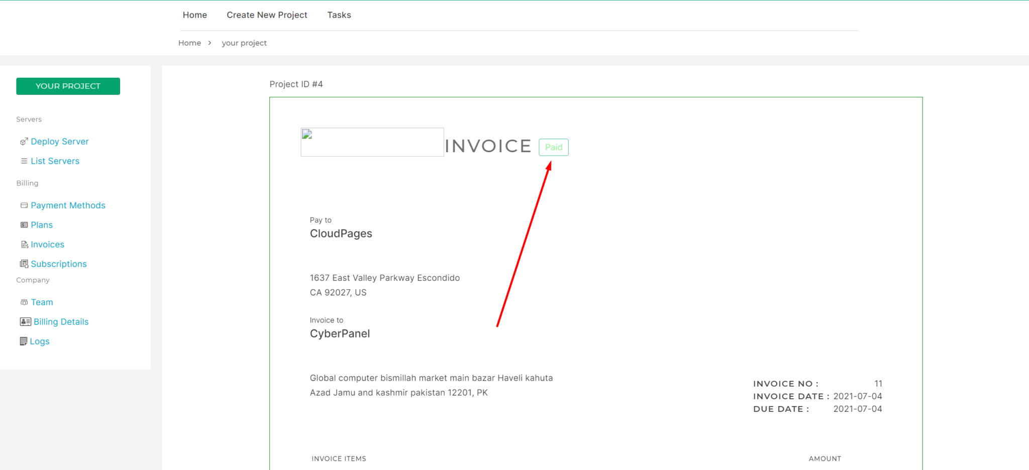 Change Plan - CloudPages
