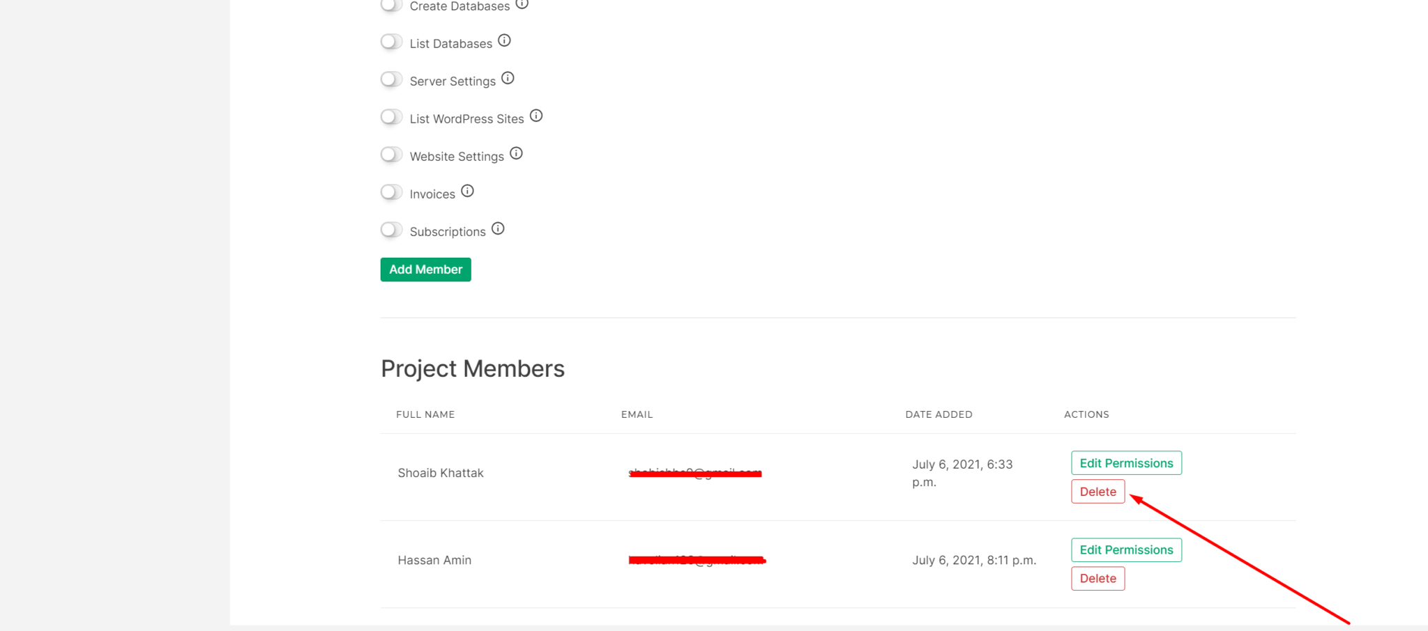 Remove Team Member - CloudPages