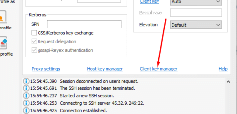 Configuring public key authentication with Bitvise SSH Client