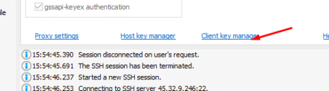 Configuring public key authentication with Bitvise SSH Client
