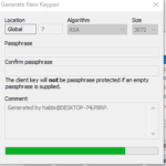 Configuring public key authentication with Bitvise SSH Client