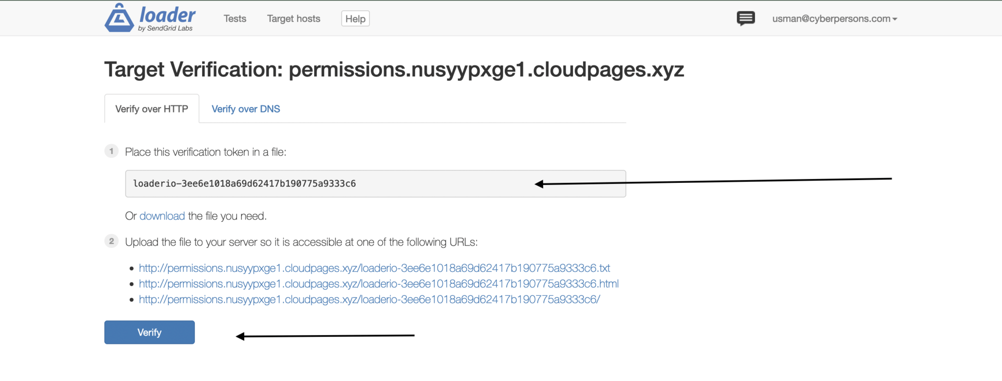 WordPress Load Testing using Loader.io - CloudPages